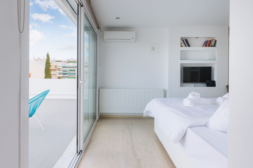 Amazing rooftop studio apartment Athens with large private balcony ...